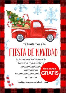 Invitaciones para Fiesta de Navidad Invitaciones Navidad