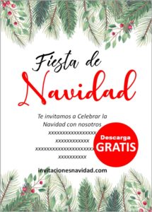 Invitaciones para Fiesta de Navidad Invitaciones Navidad